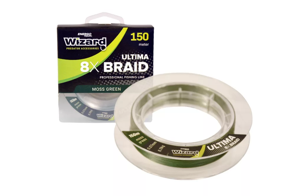Wizard Ultima 8X Braid Moss Green fonott zsinór 0,20mm 17,67